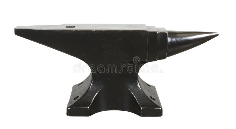 Isolated Metal Anvil Tool for Blacksmithing and Metalworking Craft ...
