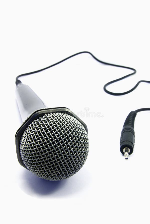 Microphone Plug Sockets on the Wire Day Stock Image - Image of audio ...