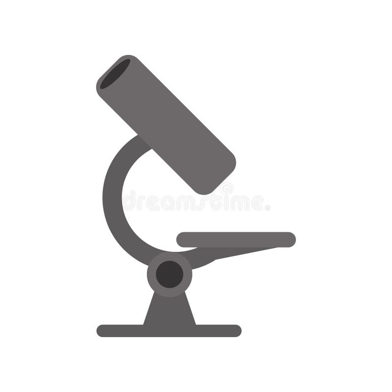 Isolated Microscope of Laboratory Design Stock Illustration ...