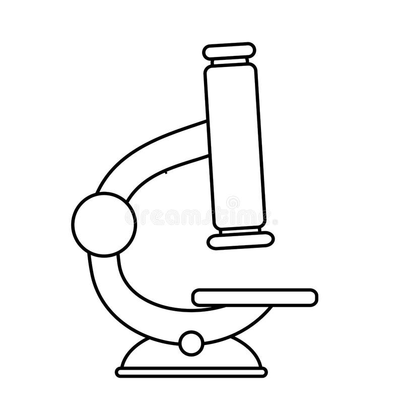 Isolated Microscope of Science Design Stock Vector - Illustration of ...