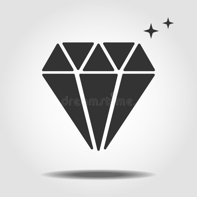 Isolated Mineralogy Icon Symbol on Clean Background. Vector Diamond ...