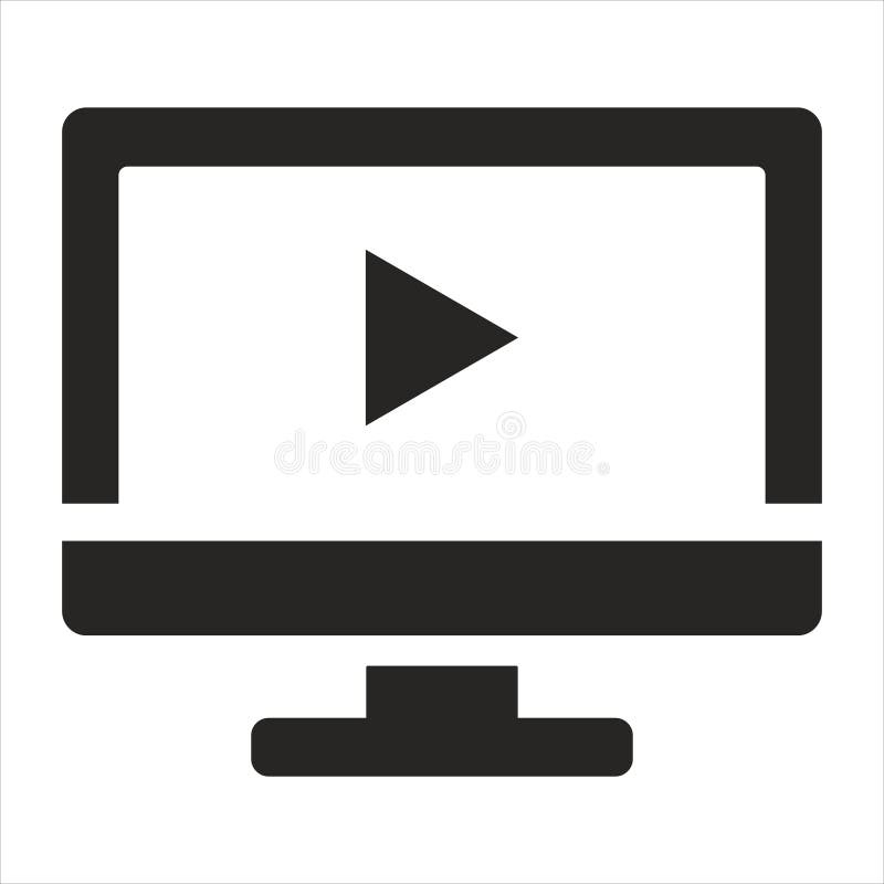 Isolated Minimal Icon. Play Graph Linear Vector Icon for Websites and ...