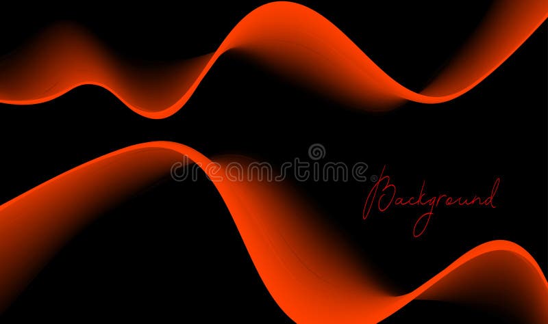 Isolated Minimal Orange Smooth Wave Patterns with Gradient Stock Vector ...
