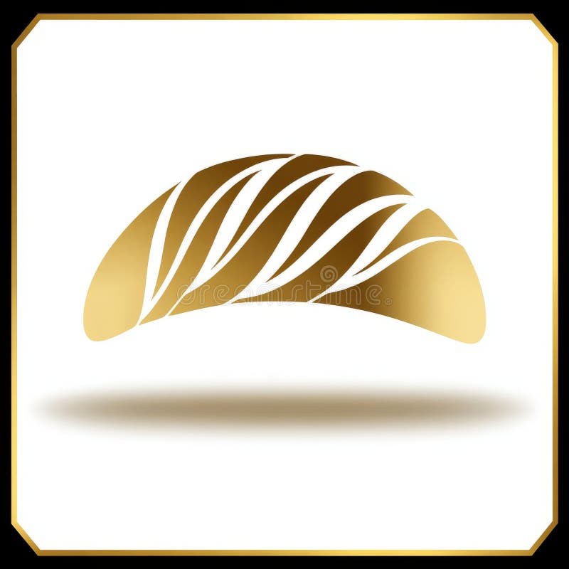 Minimalist 2D Bakery Bread Logo Design Concept in Hexagonal Frame Stock ...