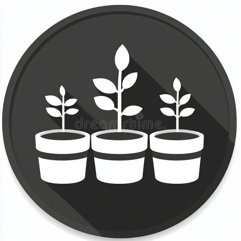 Minimalistic 2D Vector Eco Innovation Logo in Monochrome Style Stock ...