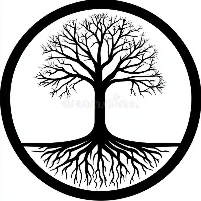 Simple 2D Vector Logo of a Forest Seedling Concept Stock Illustration ...