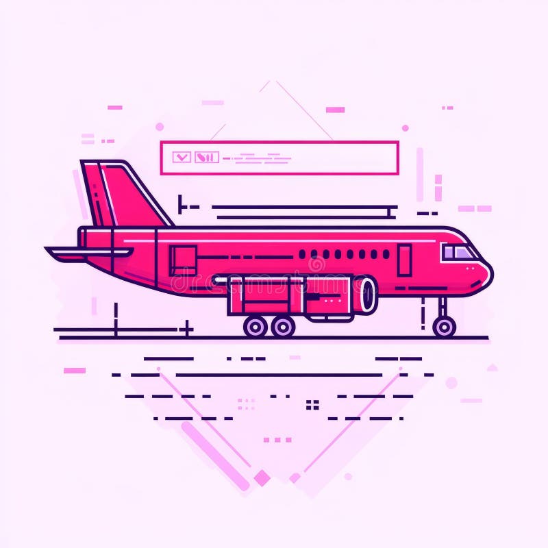 2D Vector Language Courses Logo Airplane in Speech Bubble Frame Stock ...