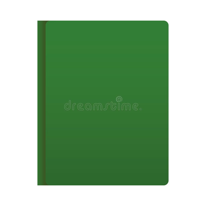 Isolated Mockup Green Notebook Vector Design Stock Vector ...