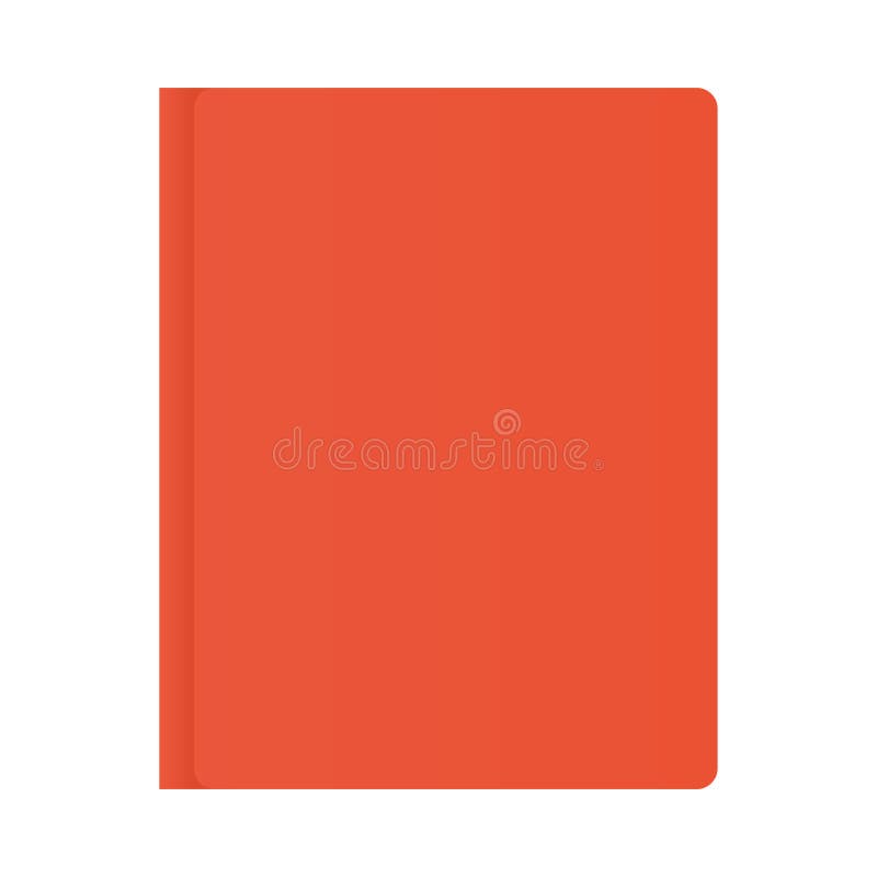 Isolated Mockup Red Notebook Vector Design Stock Vector - Illustration ...