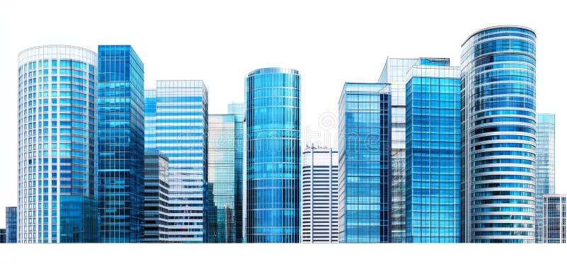 An Isolated Modern Business Building on a Transparent Background Stock ...