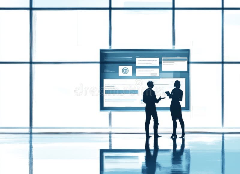 Isolated Modern Cartoon Illustrations of Project Management Software ...