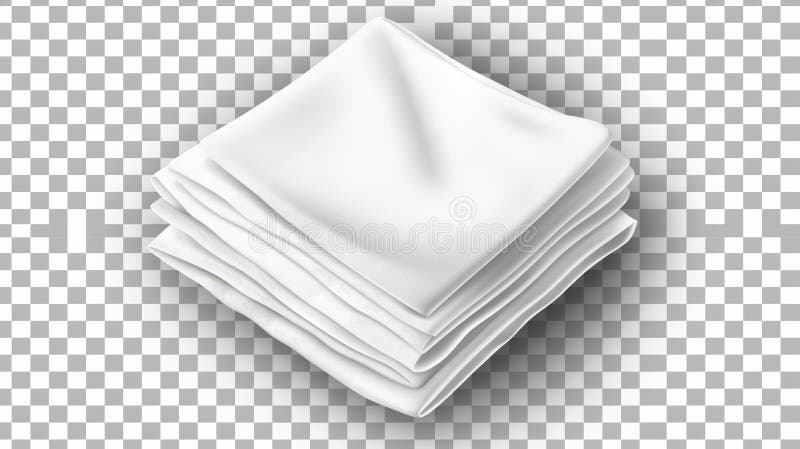 An Isolated Modern Illustration of a Towel in the Shape of a Folded ...