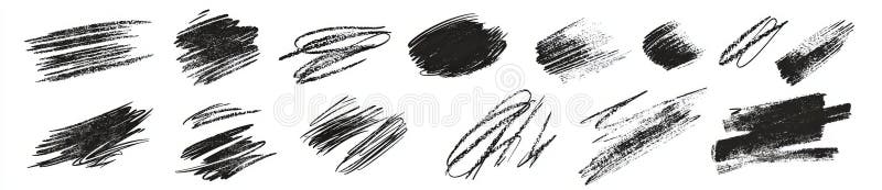 Isolated Modern Scribbles, Scribble Hatch Textures, Dirty Lines, and ...