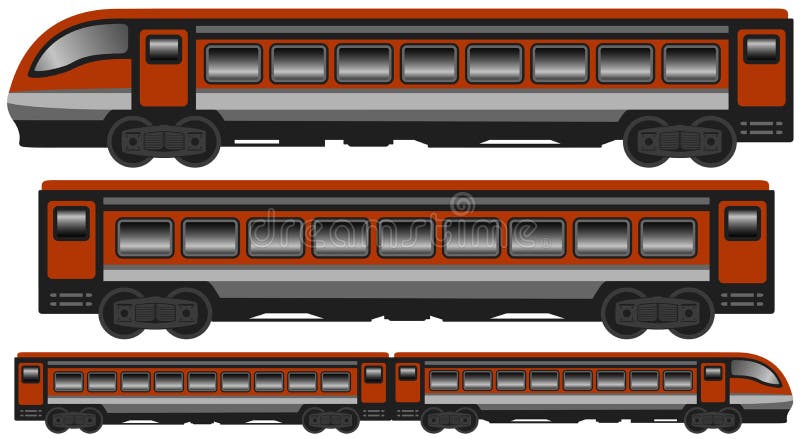 Isolated modern train stock vector. Illustration of rail - 40994454