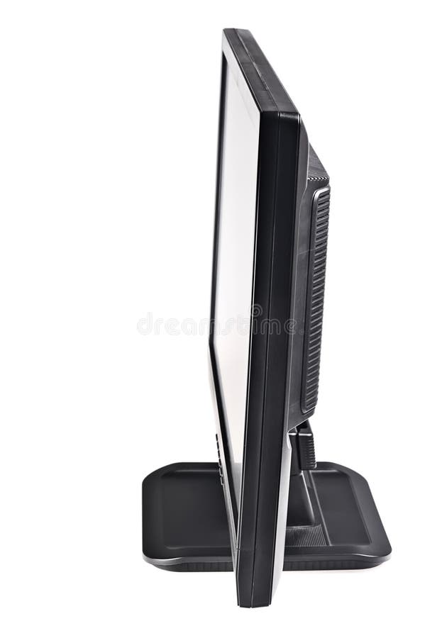 Isolated monitor stock image. Image of black, technology - 15371329