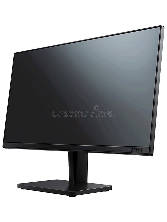 Isolated Monitor on Transparent Stock Illustration - Illustration of ...