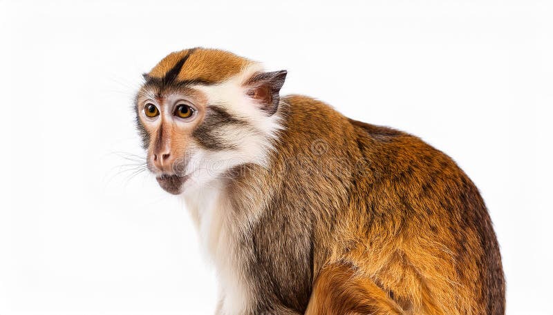 Isolated Monkey Cat on White Stock Illustration - Illustration of ...