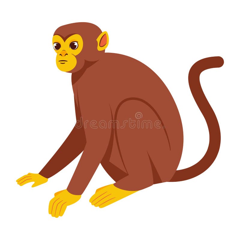 Isolated Monkey Character Chinese Zodiac Symbol Vector Stock Vector ...