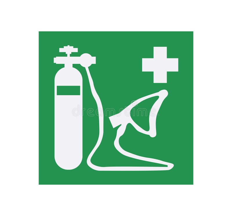 Isolated Monochromatic Oxygen Resuscitator Symbol. Vector Illustration ...