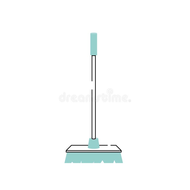 Isolated Monochrome Cleaning Broom Icon Vector Stock Vector ...