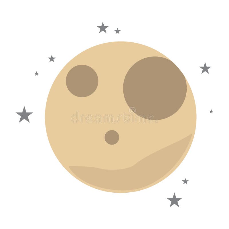 Isolated moon icon stock vector. Illustration of heaven - 96843568