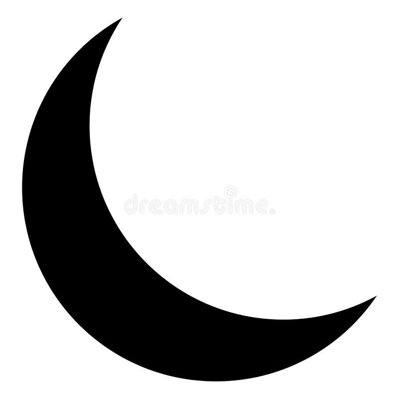 Moon Silhouette Template