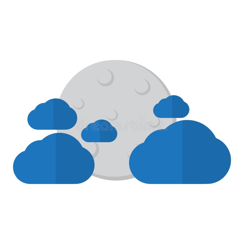 Isolated moon weather icon stock vector. Illustration of season - 123255117