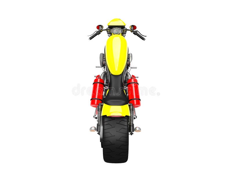 3D Motorcycle Front Side View Stock Illustration - Illustration of ...