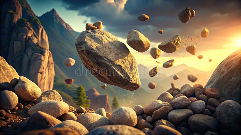 Isolated Mountainous Landscape Faces Imminent Rockfall Hazard a ...