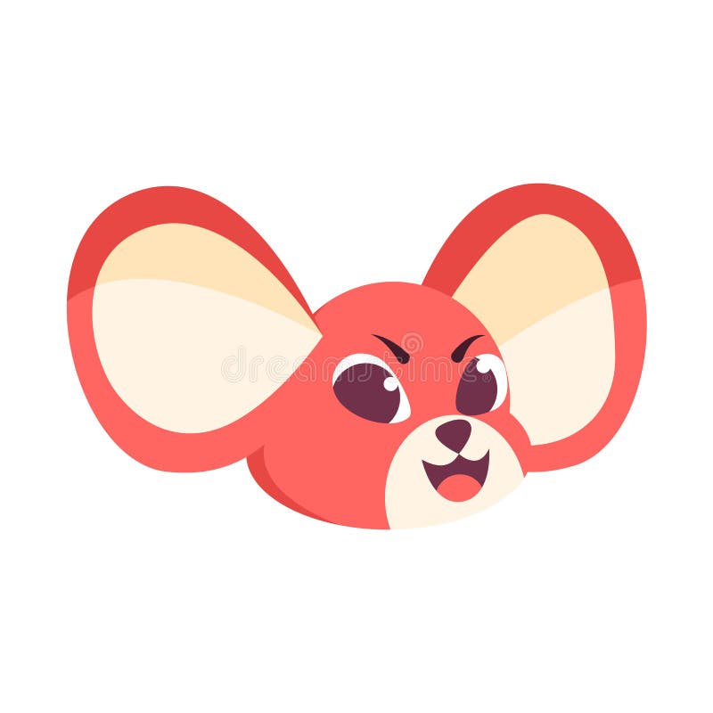 Isolated Mouse Head Baby Vector Illustration Stock Vector ...