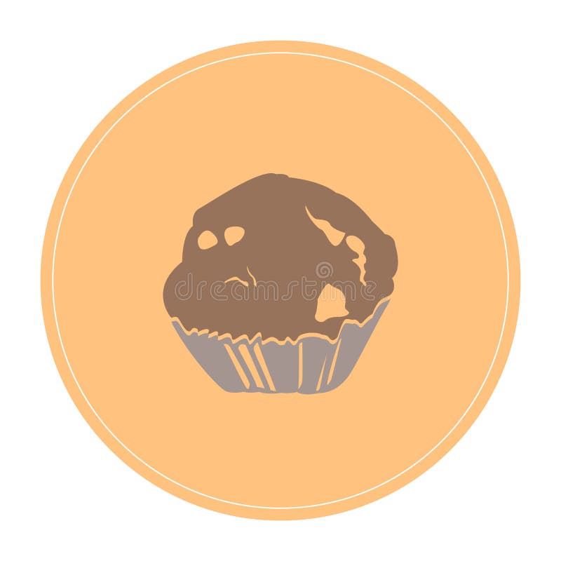 Isolated muffin icon stock vector. Illustration of product - 92195917