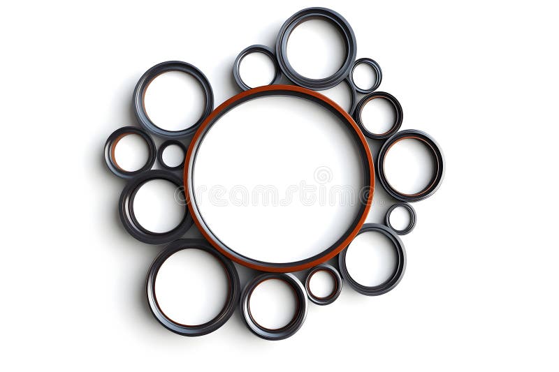 Isolated Multi Aperture Frame Perfect for Collage Designs Stock ...