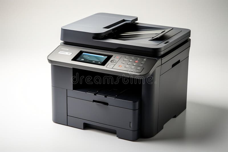 Isolated Multifunction Printer in Modern Office. Generative AI Stock ...