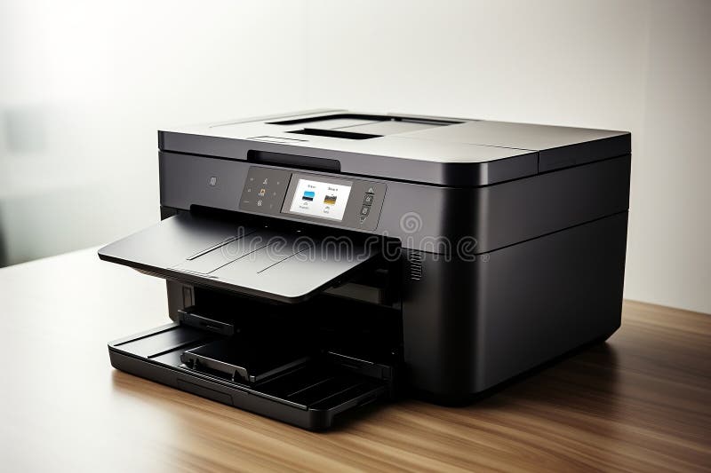 Isolated Multifunction Printer in Modern Office. Generative AI Stock ...