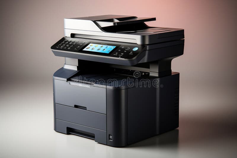 Isolated Multifunction Printer in Modern Office. Generative AI Stock ...