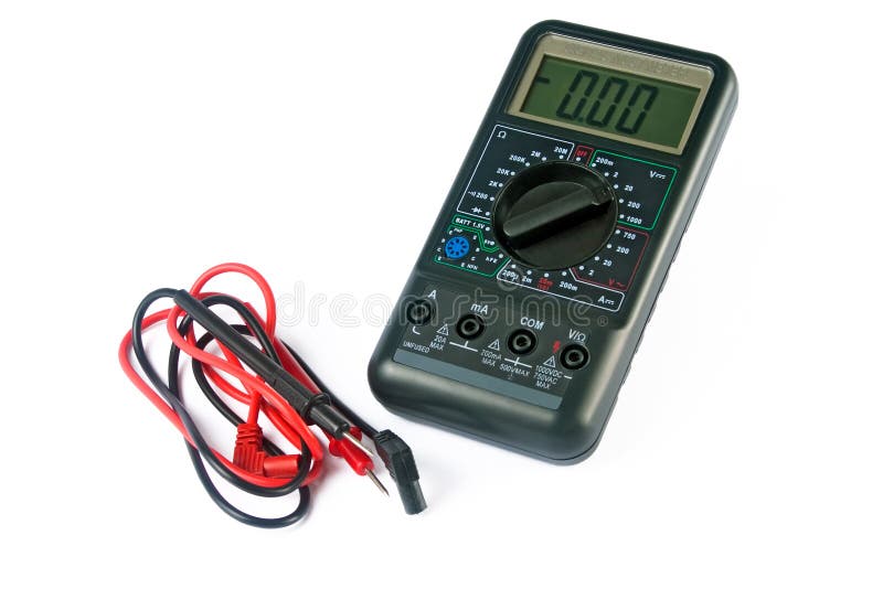 Isolated multimeter stock image. Image of calibration - 1302195