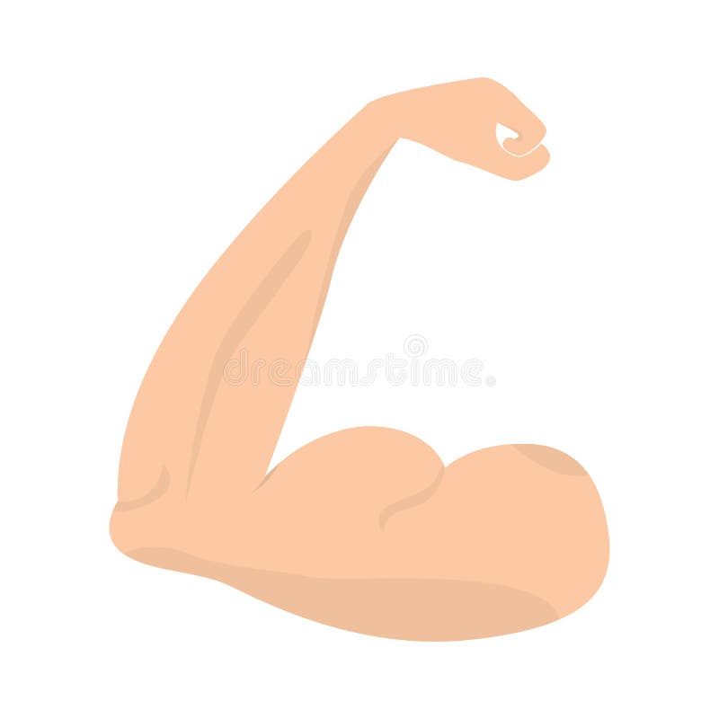 Isolated muscle arm design stock vector. Illustration of practice ...