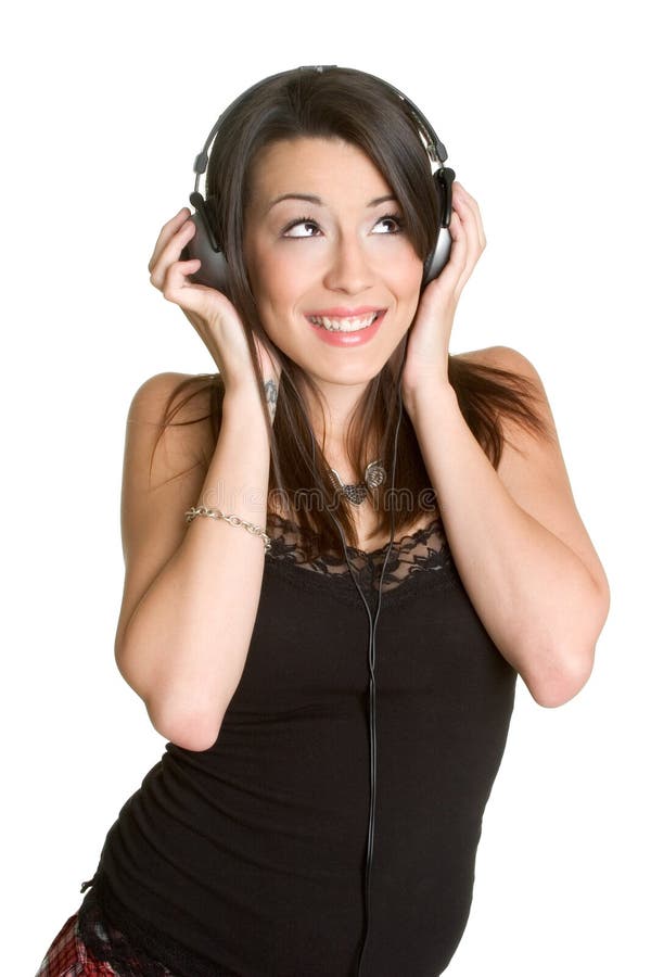 Isolated Music Girl stock photo. Image of girl, pretty - 4845222