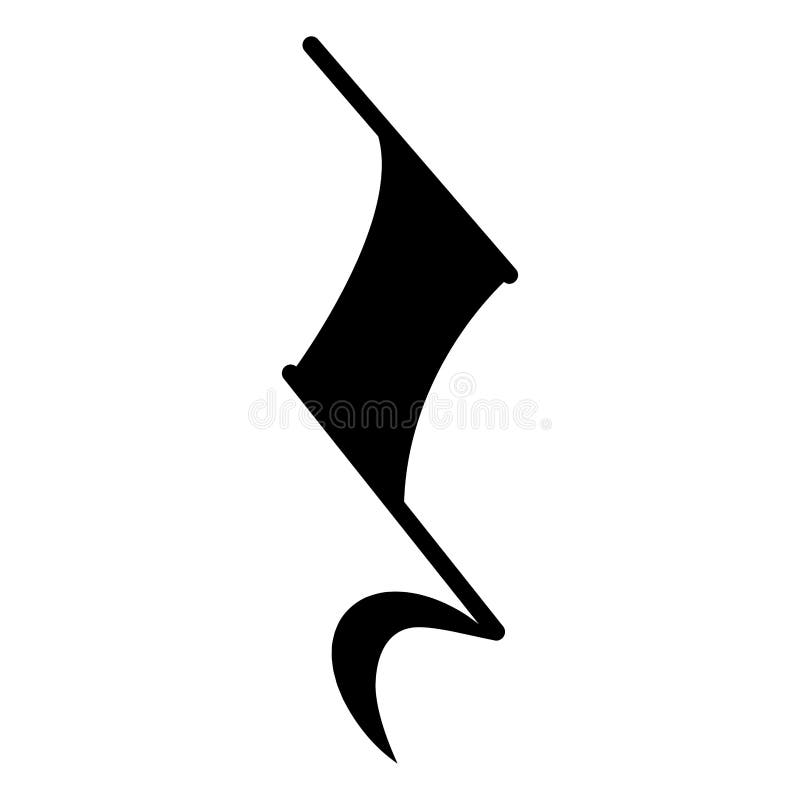 Isolated musical note stock vector. Illustration of sheet - 103472021