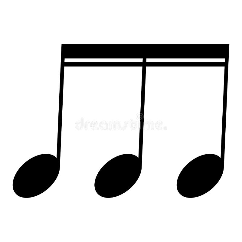 Draw a sixteenth note stock illustration. Illustration of handwriting ...