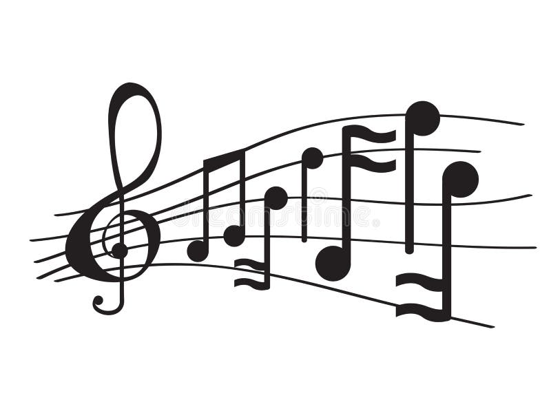 Isolated musical pentagram stock vector. Illustration of classical ...