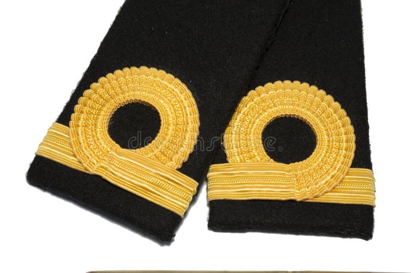 Isolated Navy Epaulet Rank Sign Stock Photo - Image of lieutenant ...