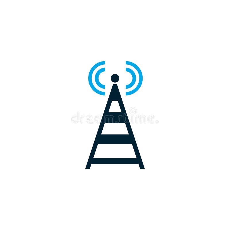 Isolated Network Tower Icon Vector Design Stock Vector - Illustration ...