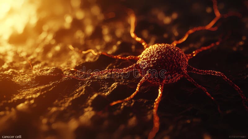 Isolated Neural Cell with Intricate Yellow Outlines in Detail Pattern ...