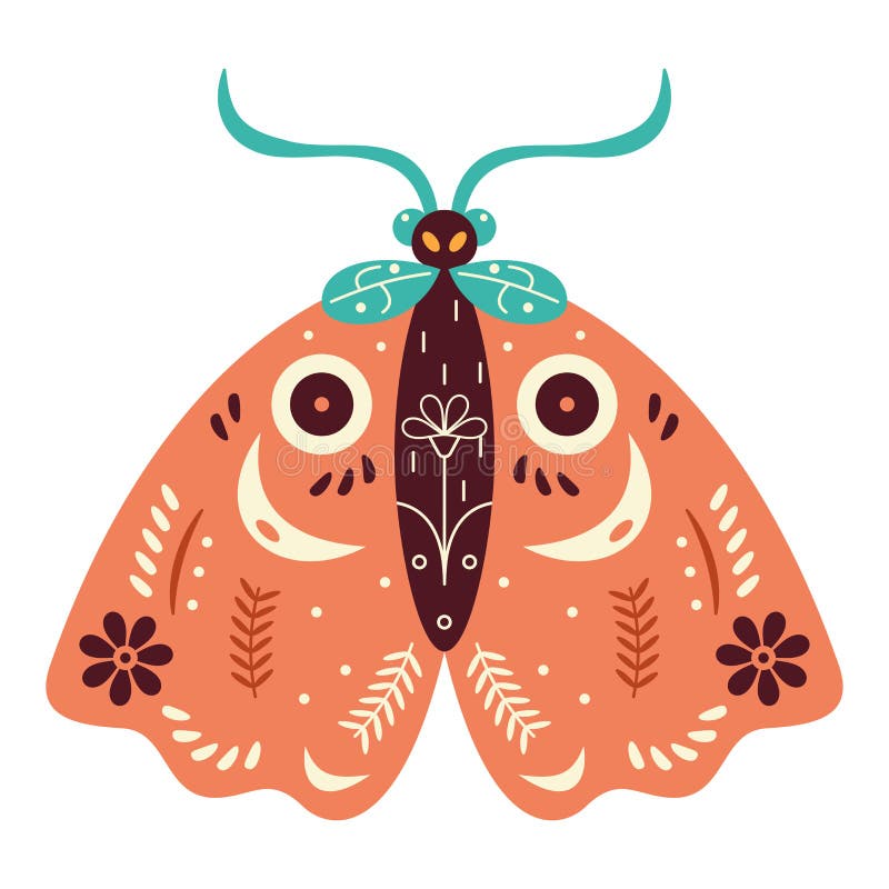 Isolated Neutral Colored Butterfly with Patterns Vector Stock Vector ...