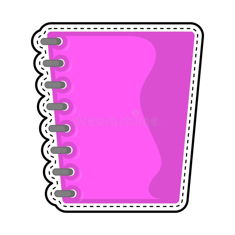 Dotted Line Notebook Stock Illustrations – 553 Dotted Line Notebook ...