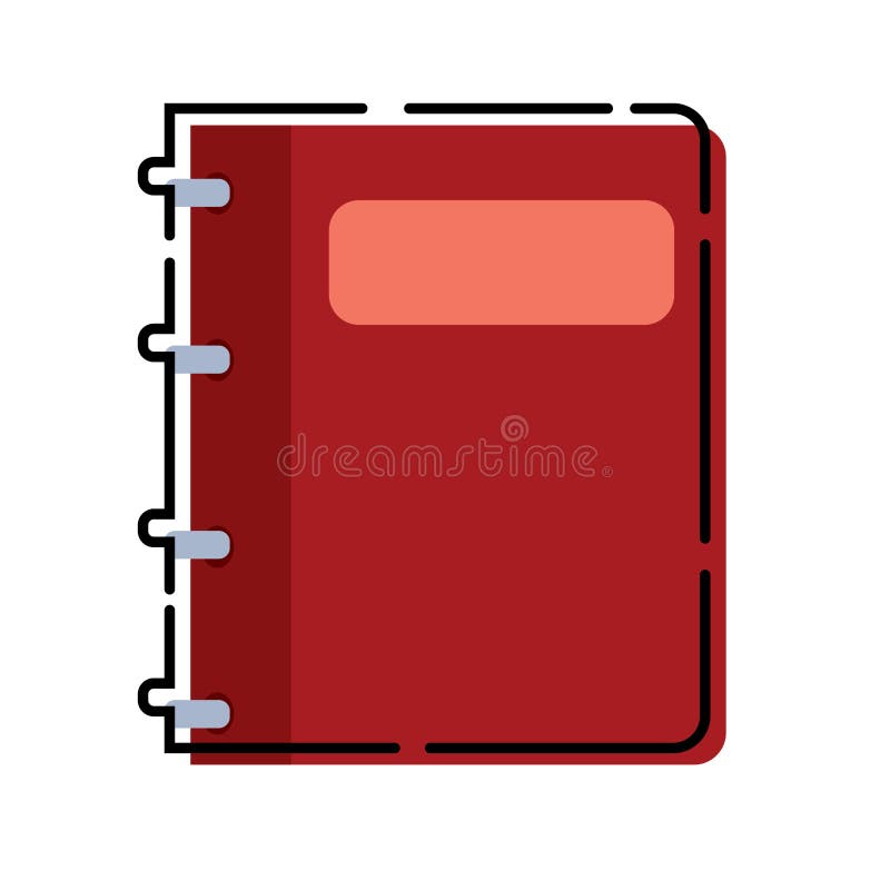 Isolated notebook icon stock vector. Illustration of clipart - 193399039