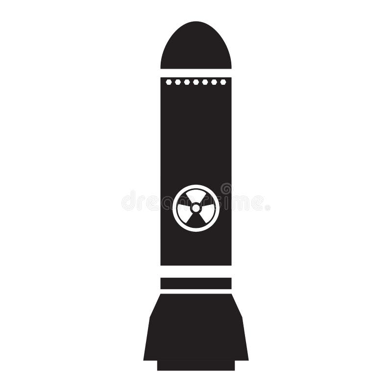 Isolated Nuclear Missile Icon Stock Vector - Illustration of technology ...