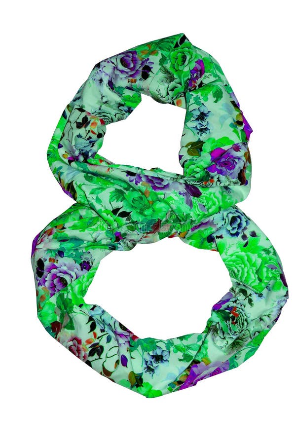 The Isolated Numbers from 1 To 10 Made of Fabric with Floral Print ...