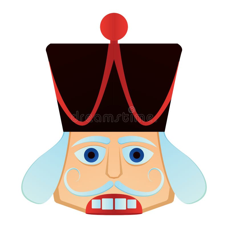 Nutcracker soldier face stock vector. Illustration of cracker - 100910106